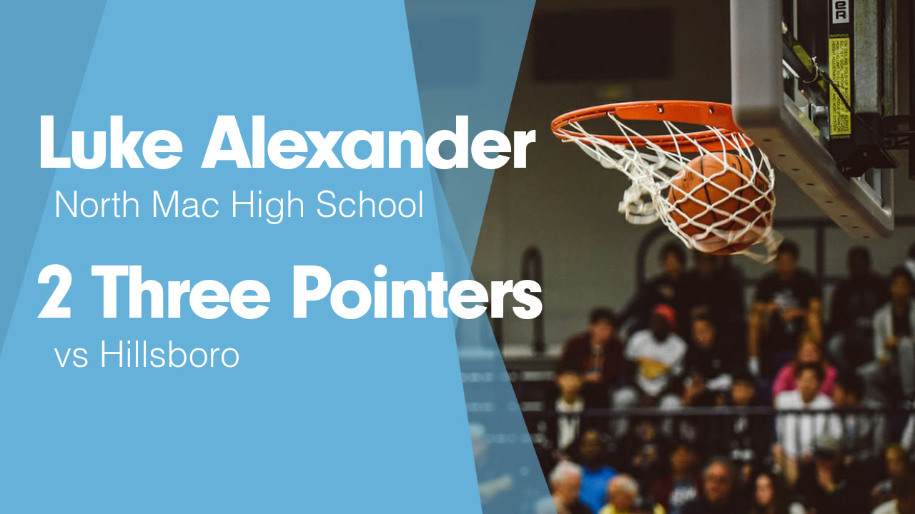 2 Three Pointers vs Hillsboro - Luke Alexander highlights - Hudl