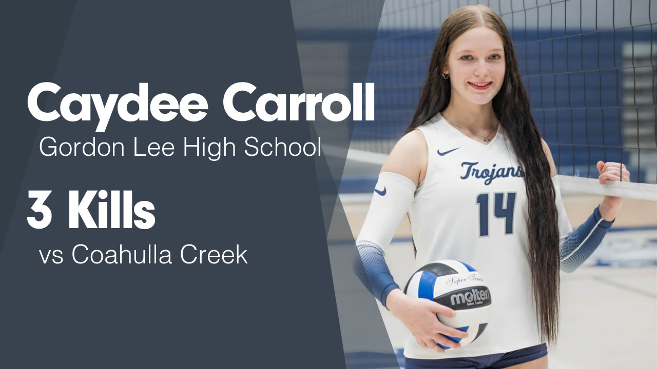 3 Kills vs Coahulla Creek - Caydee Carroll highlights - Hudl