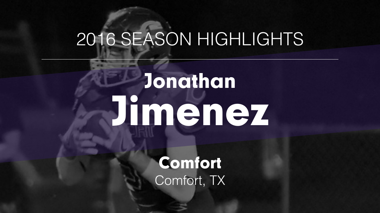 2016 Season Highlights - Jonathan Jimenez highlights - Hudl