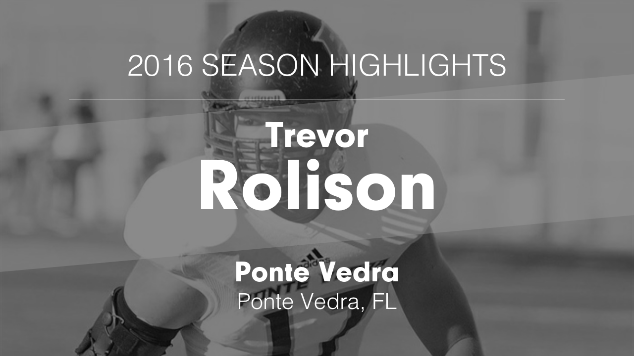 2016 Season Highlights - Trevor Rolison highlights - Hudl
