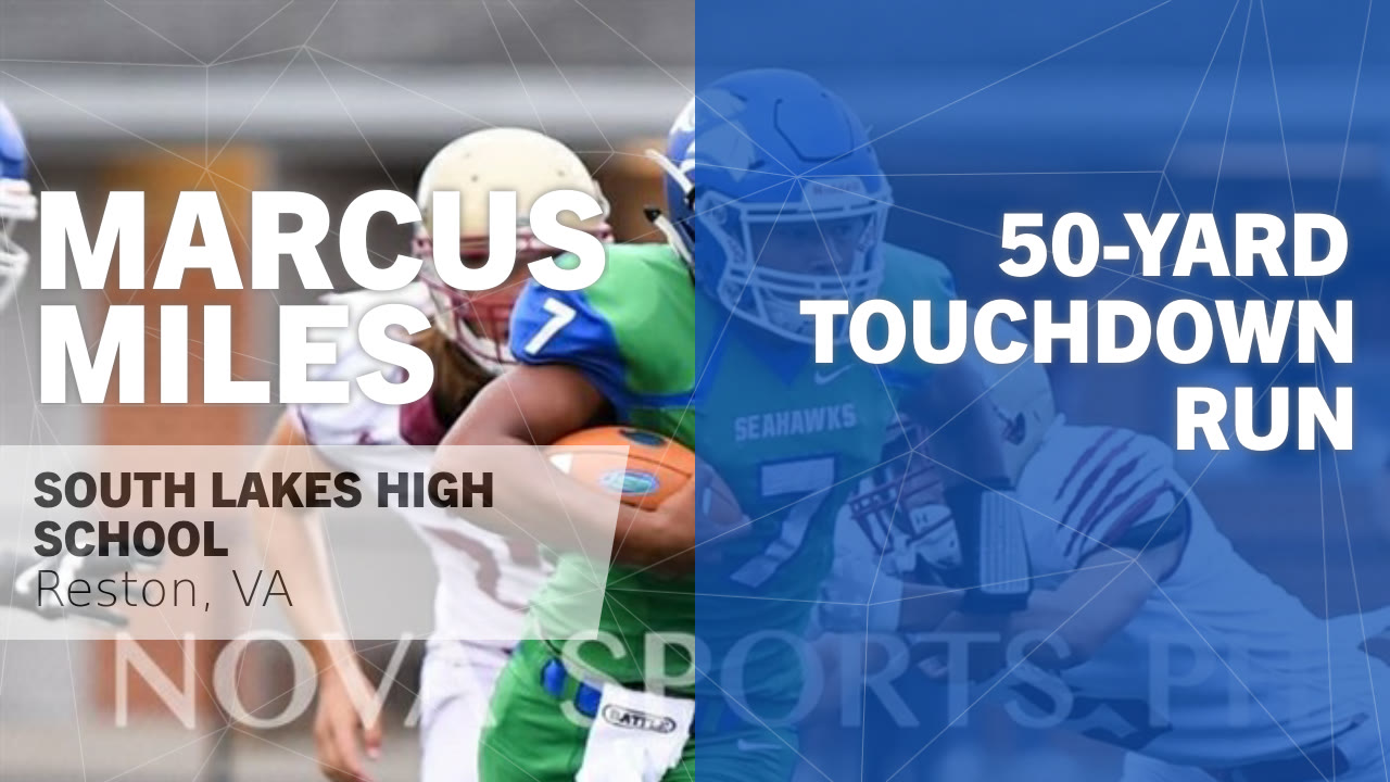 50-yard Touchdown Run vs Yorktown - Marcus Miles highlights - Hudl