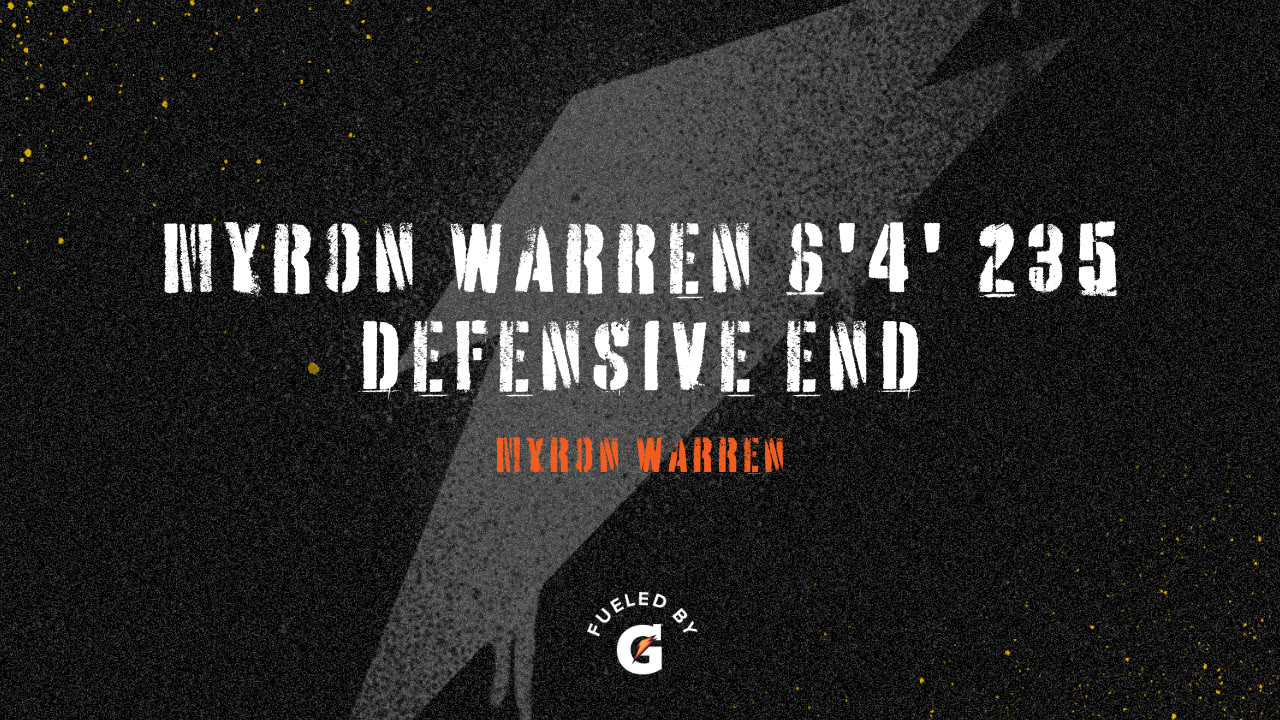 Myron Warren 6'4' 235 Defensive End - Myron Warren highlights - Hudl