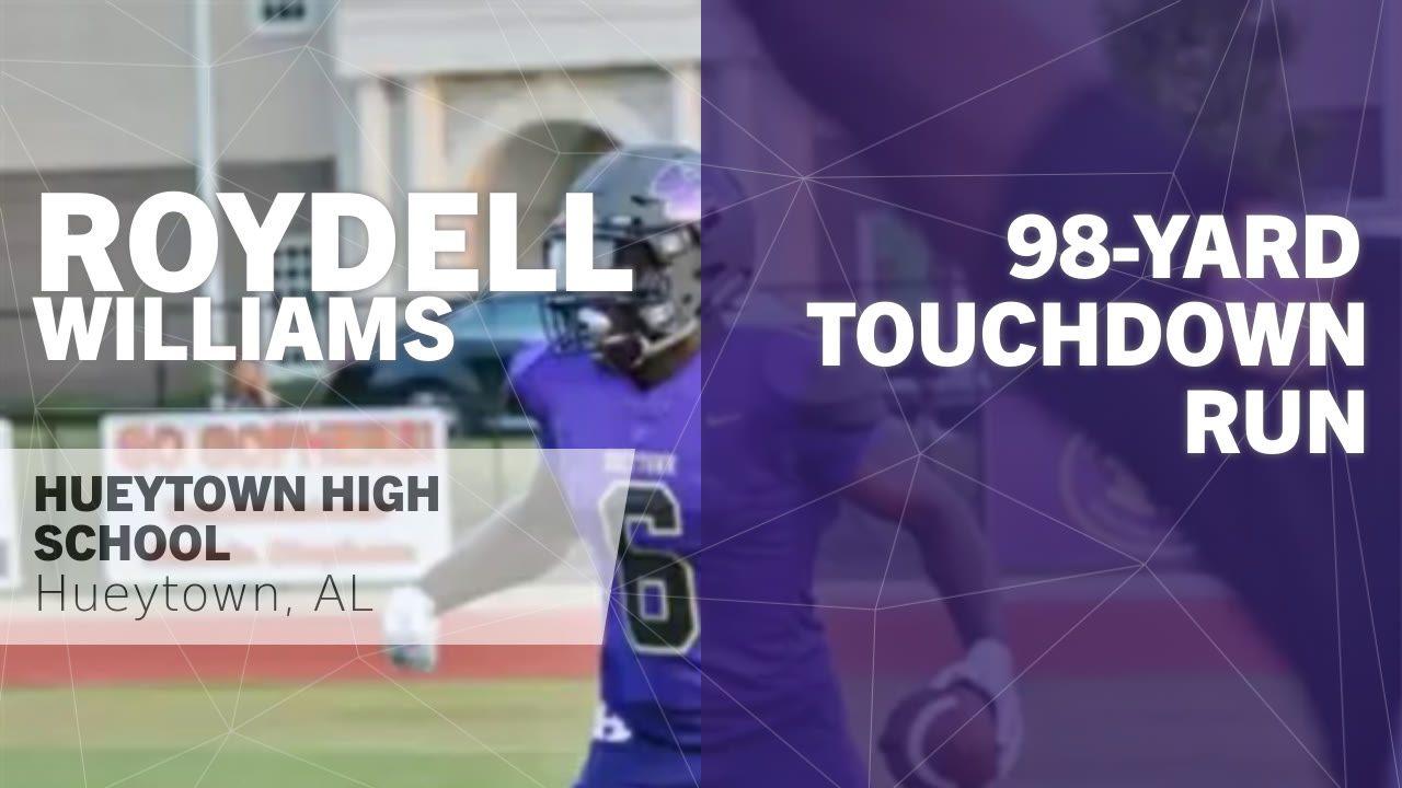 98-yard Touchdown Run vs Brookwood - Roydell Williams highlights - Hudl
