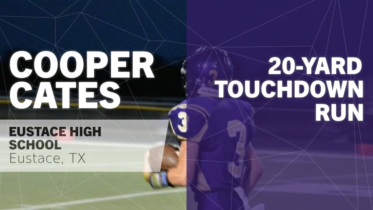 20-yard Touchdown Run vs Kemp - Cooper Cates highlights - Hudl